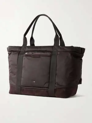 ANYA HINDMARCH Travel Leather-trimmed Shell Weekend Bag