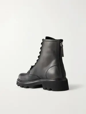 ROGER VIVIER Viv Rangers 20 Crystal-embellished Leather Ankle Boots - Black