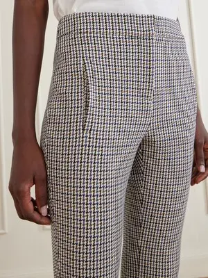Veronica Beard Prince Of Wales Flared Pants - Blue