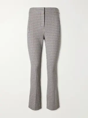 Veronica Beard Arte Prince Of Wales Flared Pants - Blue