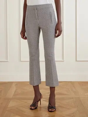 Veronica Beard Arte Prince Of Wales Flared Pants - Blue