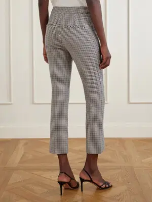 Veronica Beard Arte Prince Of Wales Flared Pants - Blue