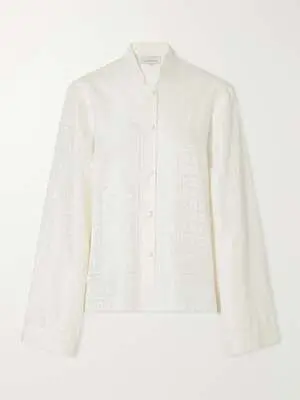 LIBEROWE Nisha Silk-jacquard Shirt - Ivory