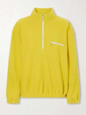 RIER Polar Wool-fleece Half-zip Sweatshirt - Yellow