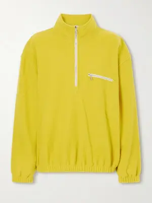 RIER Polar Wool-fleece Half-zip Sweatshirt - Yellow