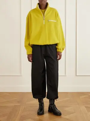 RIER Polar Wool-fleece Half-zip Sweatshirt - Yellow