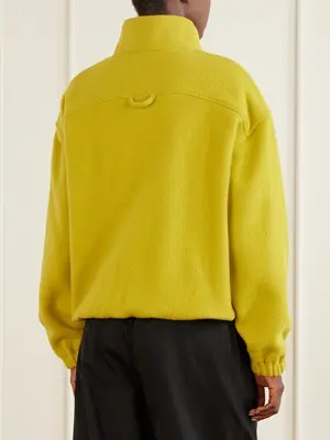 RIER Polar Wool-fleece Half-zip Sweatshirt - Yellow