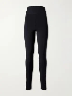 LANVIN Stretch-knit Leggings - Black