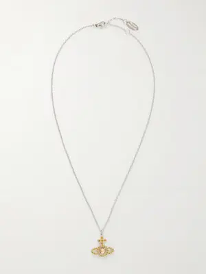 VIVIENNE WESTWOOD Olympia Platinum, Crystal And Pearl Necklace - Gold