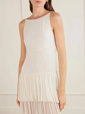 LIBEROWE Nina Tiered Silk-chiffon Maxi Dress - Neutrals