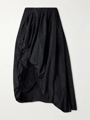 JIL SANDER Asymmetric Shell Midi Skirt