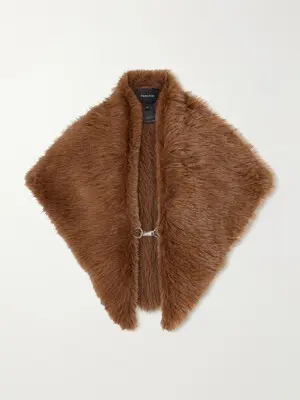 Simone Rocha Plush Scarf - Brown