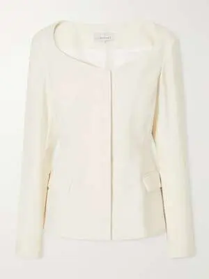 LIBEROWE LIBEROWE Charlotte Wool-Crepe Blouse In White Ivory