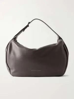 Brunello Cucinelli Leather Shoulder Bag - Black