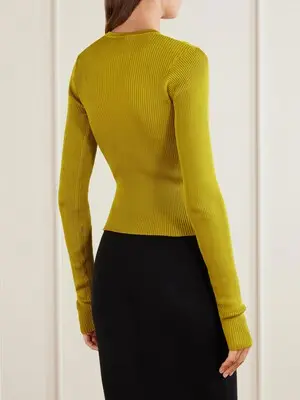 RIER Riere Ribbed Silk T-shirt