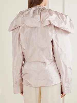 Sharon Wauchob Gathered Silk Duchess-satin Blouse