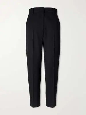 LANVIN Wool High-rise Straight-leg Pants - Black
