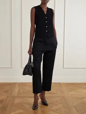 LANVIN Wool High-rise Straight-leg Pants