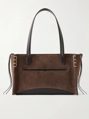 JW Anderson Loafer Suede Tote - Brown