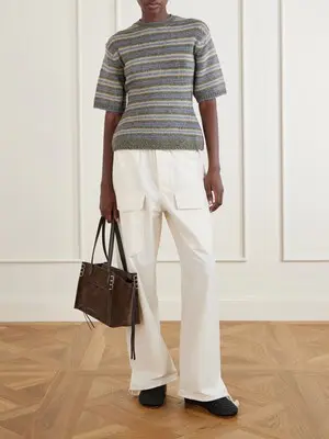 JW Anderson Loafer Suede Tote - Brown