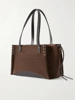JW Anderson Loafer Suede Tote - Brown