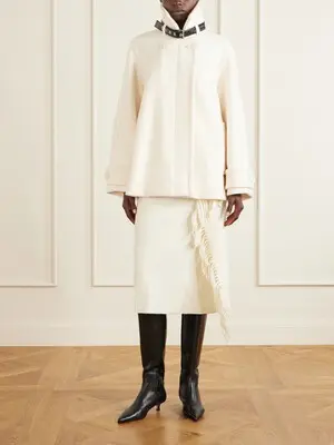 LANVIN Belted Wool Trench Coat