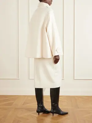 LANVIN Belted Wool Trench Coat