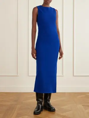 RIER Wool-fleece Midi Dress