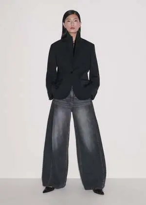 ME+EM Oversized Tuxedo Jacket With Shawl Lapel