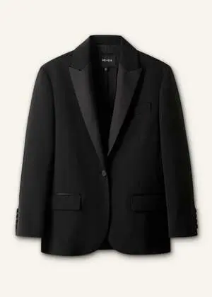 ME+EM Oversized Tuxedo Jacket With Shawl Lapel