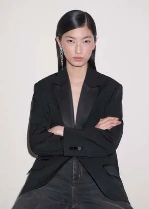 ME+EM Oversized Tuxedo Jacket With Shawl Lapel