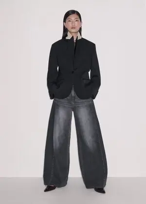 ME+EM Oversized Tuxedo Jacket With Shawl Lapel