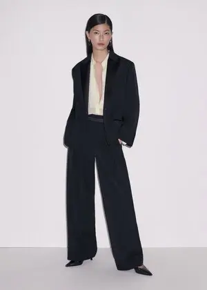 ME+EM Oversized Tuxedo Jacket With Shawl Lapel