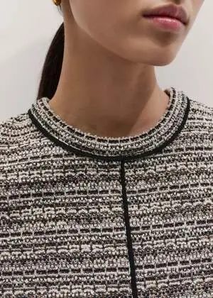 ME+EM Textured Tweed Cropped Tee
