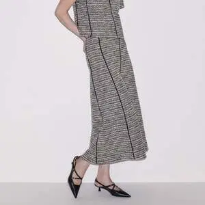 ME+EM Textured Tweed Cropped Tee