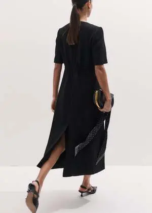 ME+EM Button Front Maxi Shift Dress
