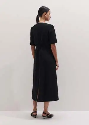 ME+EM Button Front Maxi Shift Dress