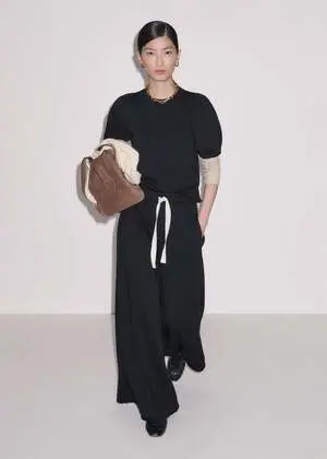 ME+EM Drawcord Sweatshirt Wide Leg Trousers
