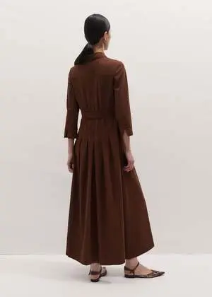ME+EM Fit And Flare Maxi Shirt Dress