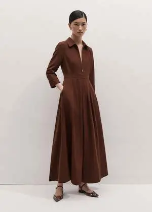 ME+EM Fit And Flare Maxi Shirt Dress
