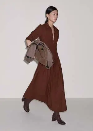 ME+EM Fit And Flare Maxi Shirt Dress