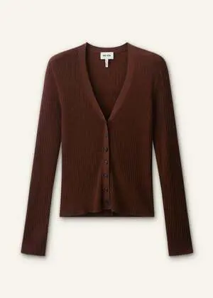 ME+EM Barely There V-neck Slim Cardigan