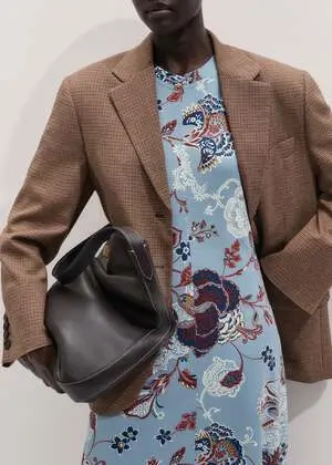 ME+EM Paisley Print Puff Sleeve Maxi Dress