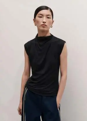 ME+EM Sleeveless Drape Top