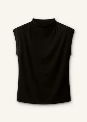 ME+EM Sleeveless Drape Top