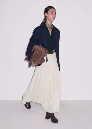 ME+EM Long Sleeve Rib Polo Top
