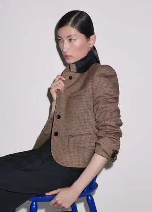 ME+EM Slim Cropped Blazer