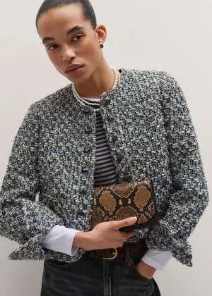 ME+EM Boxy Crop Tweed Jacket