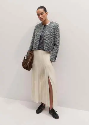 ME+EM Boxy Crop Tweed Jacket