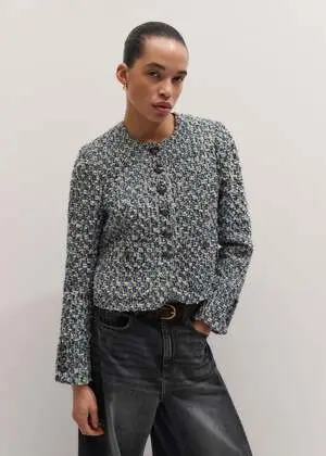 ME+EM Boxy Crop Tweed Jacket